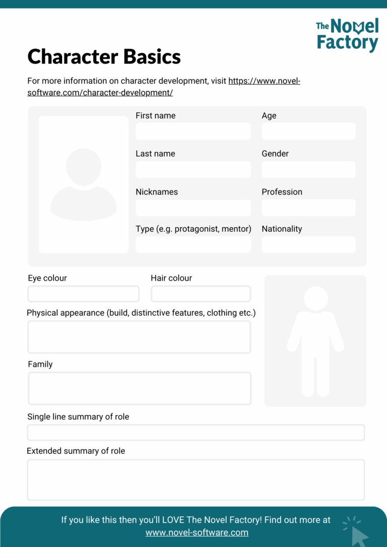 Book Writing Worksheets – Novel Factory
